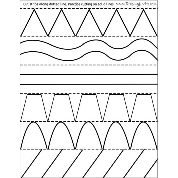 Scissor Practice Print-Out - Raising Hooks