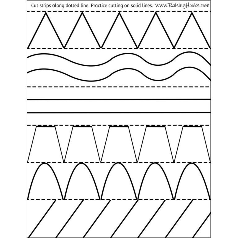 Scissor Practice Print-Out - Raising Hooks