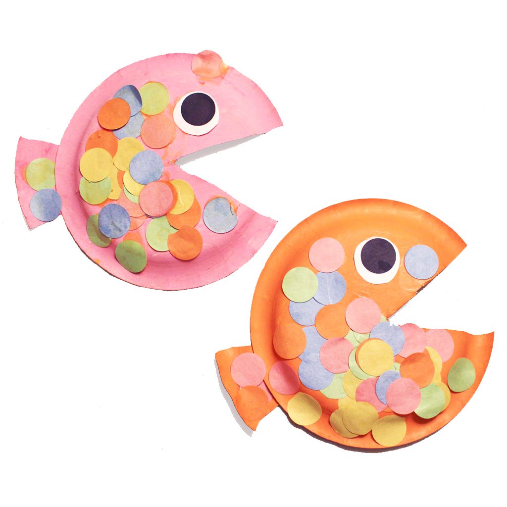 Paper Plate Fish Craft - Raising Hooks