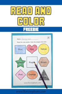 Free Printable to Practice Colors, Shapes, and Reading Skills - Raising ...
