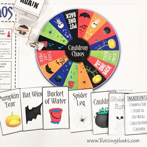 Cauldron Quest Halloween Game - Raising Hooks