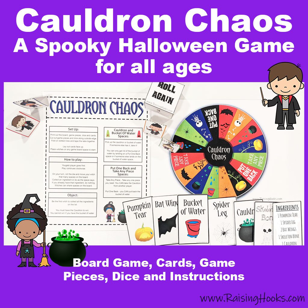 Cauldron Quest Halloween Game - Raising Hooks