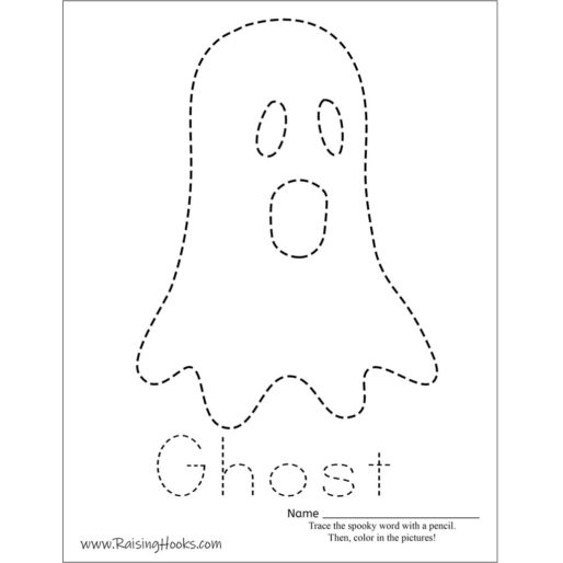 Halloween Tracing Worksheets - Raising Hooks