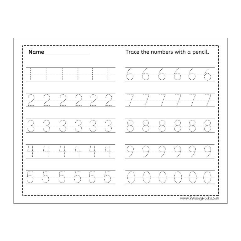 Tracing Numbers - Raising Hooks