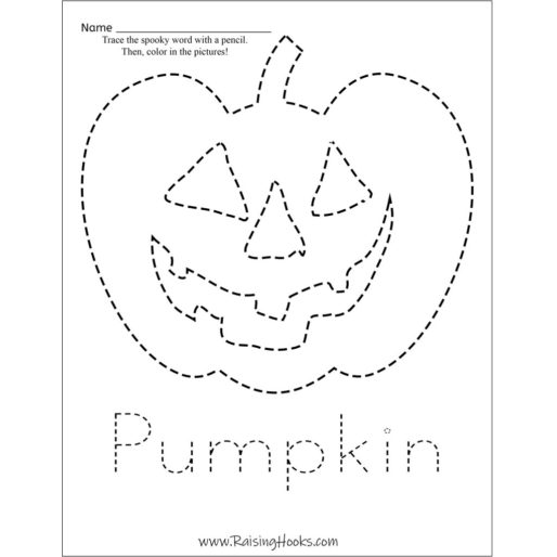 Halloween Tracing Worksheets - Raising Hooks