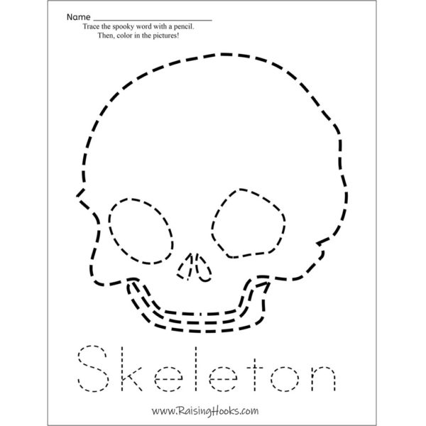 Halloween Tracing Worksheets - Raising Hooks
