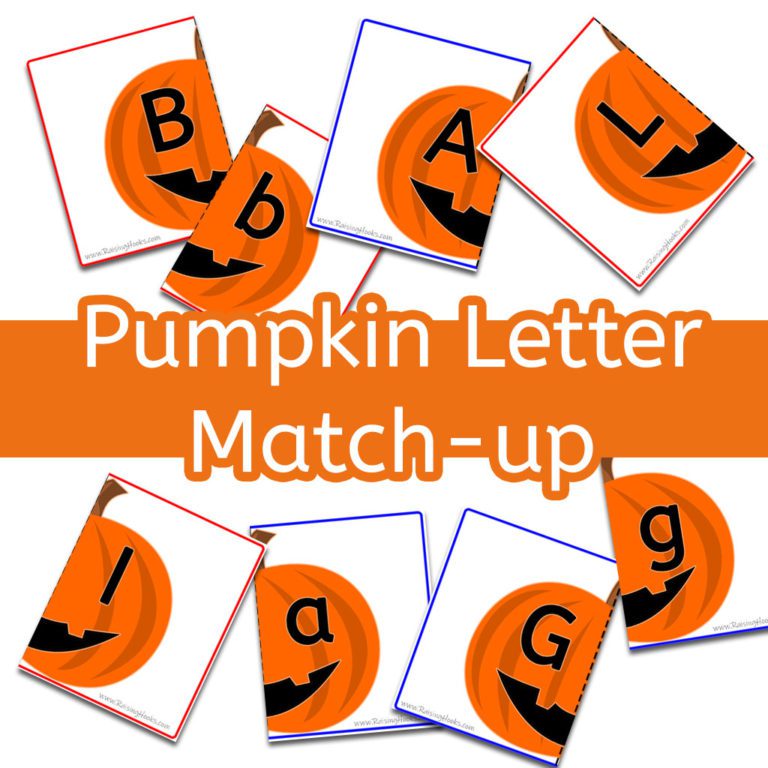 Pumpkin Letter Match-up - Raising Hooks