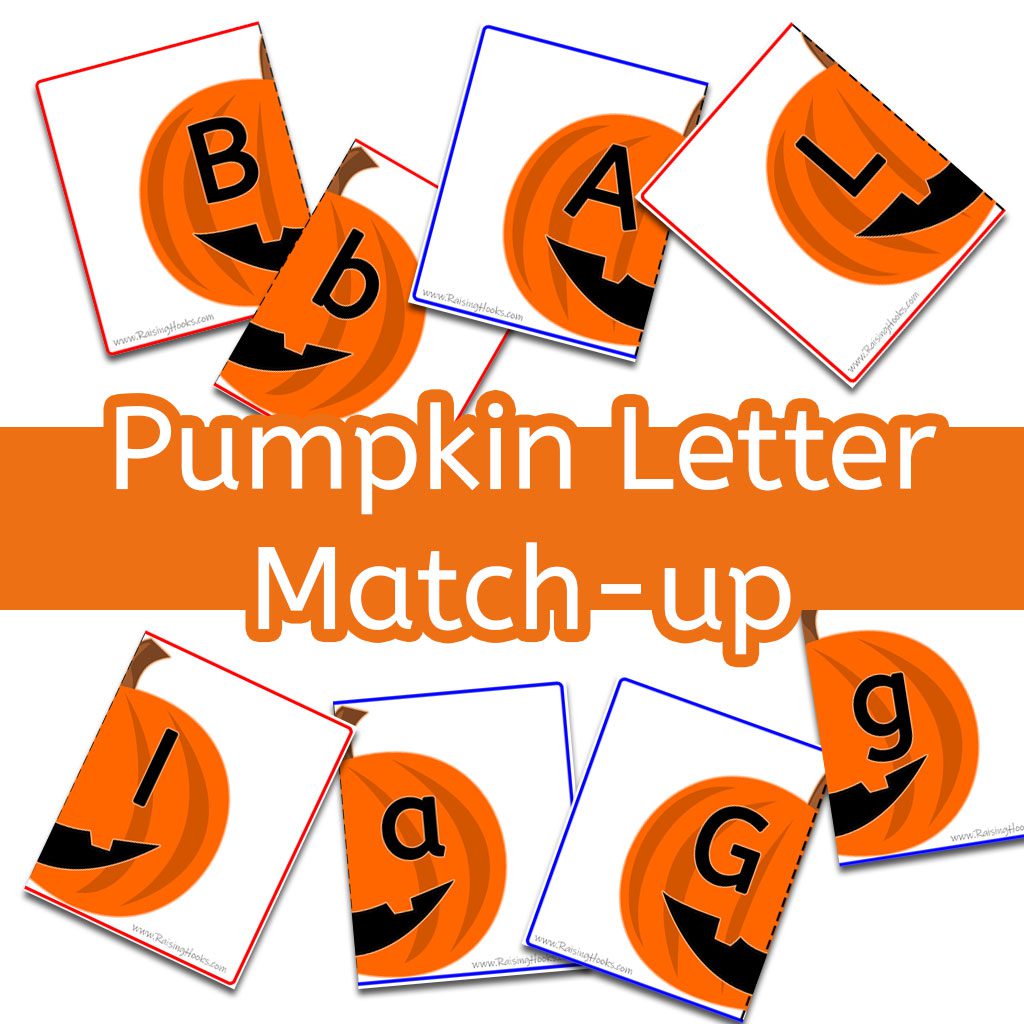 Pumpkin Letter Match-up - Raising Hooks