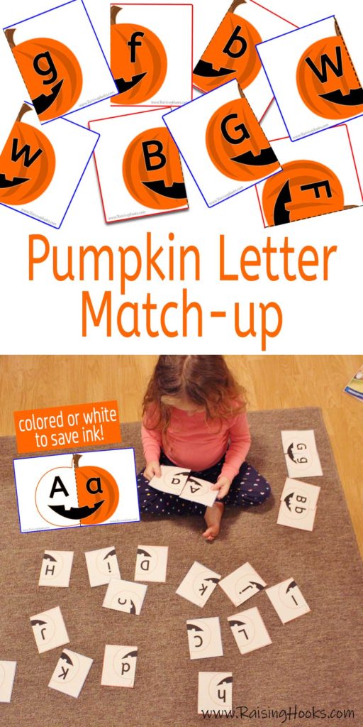 Pumpkin Letter Match-up - Raising Hooks