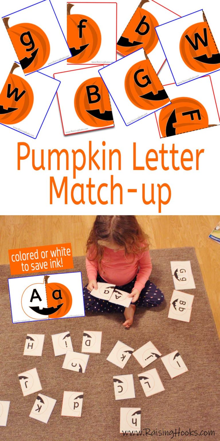 Pumpkin Letter Match-up - Raising Hooks