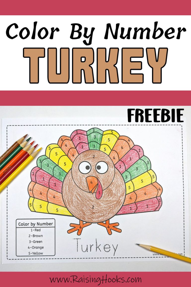 Color By Number Turkey - Raising Hooks