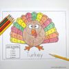 Color By Number Turkey - Raising Hooks
