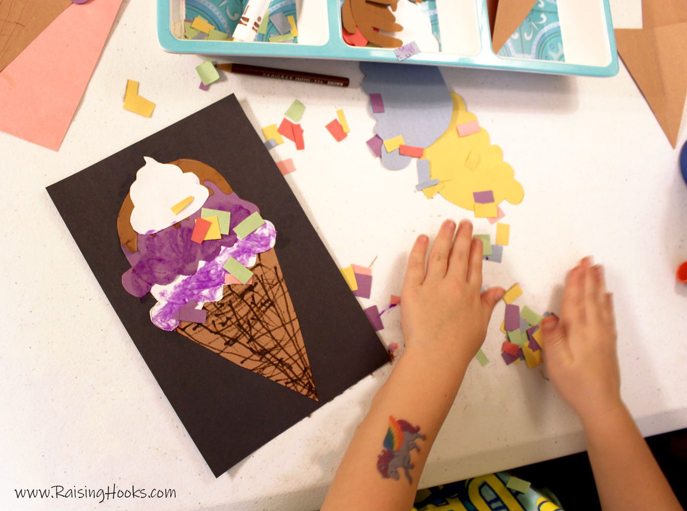 Invitation to Craft – Ice Cream Cones - Raising Hooks