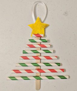 Paper Straw Tree Ornament - Raising Hooks