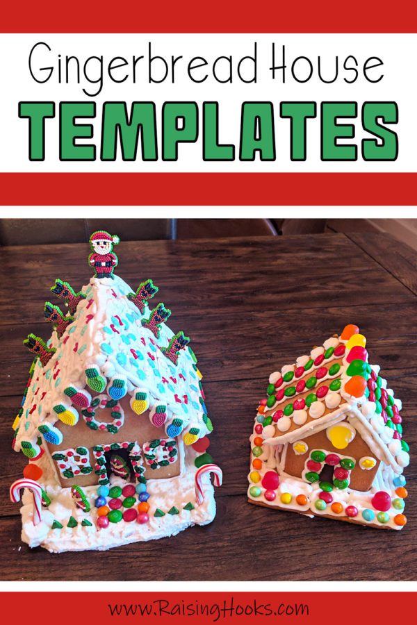 EASY 2 Story Gingerbread House & Template - Raising Hooks