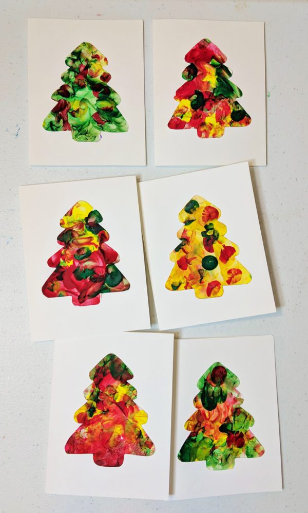 Christmas Tree Cards - Raising Hooks