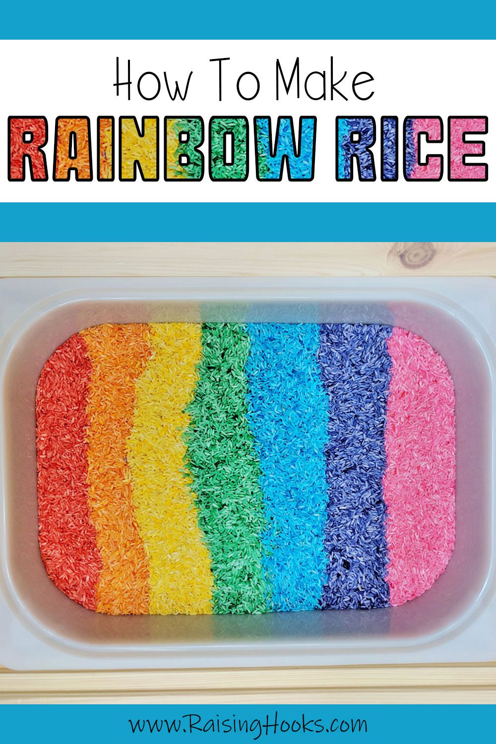 How To Make Rainbow Rice - Raising Hooks