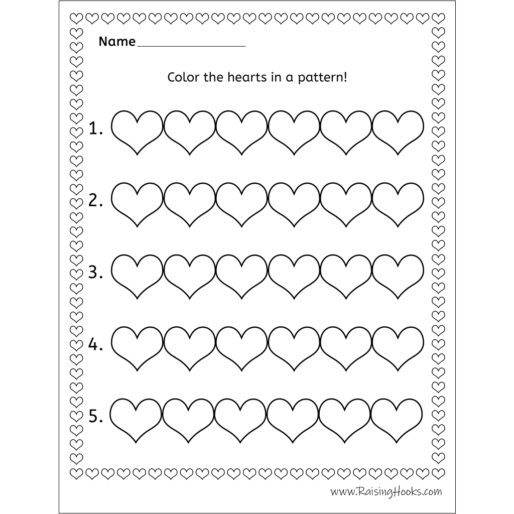 Color Patterns – Hearts - Raising Hooks