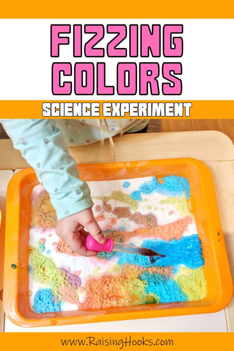 Fizzing Colors Experiment - Raising Hooks