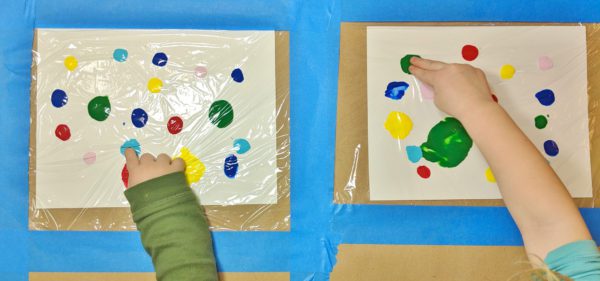 Plastic Wrap Painting - Raising Hooks