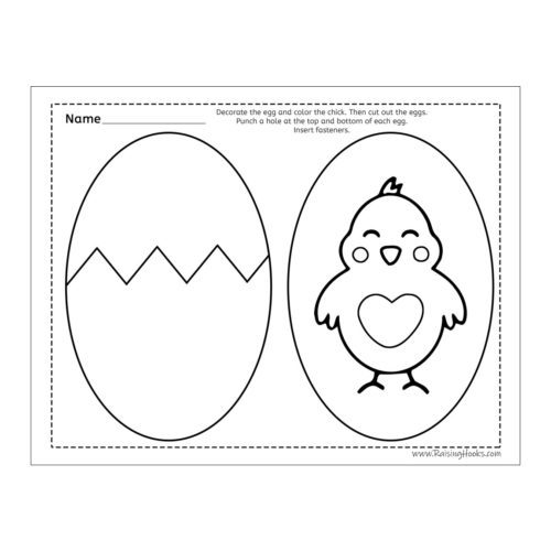 Hatching Chick Easter Egg Craft - Raising Hooks