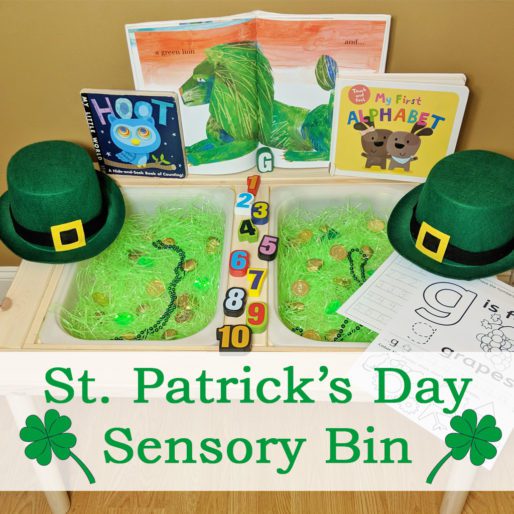 St. Patrick’s Day Sensory Bin - Raising Hooks