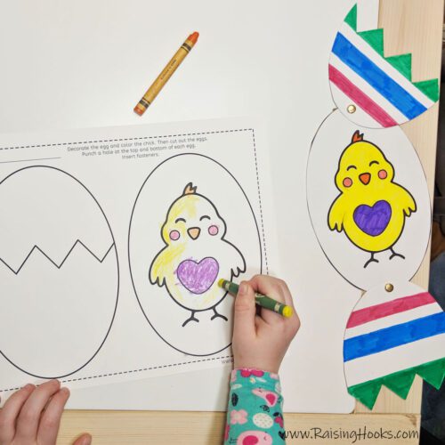 Hatching Chick Easter Egg Craft - Raising Hooks