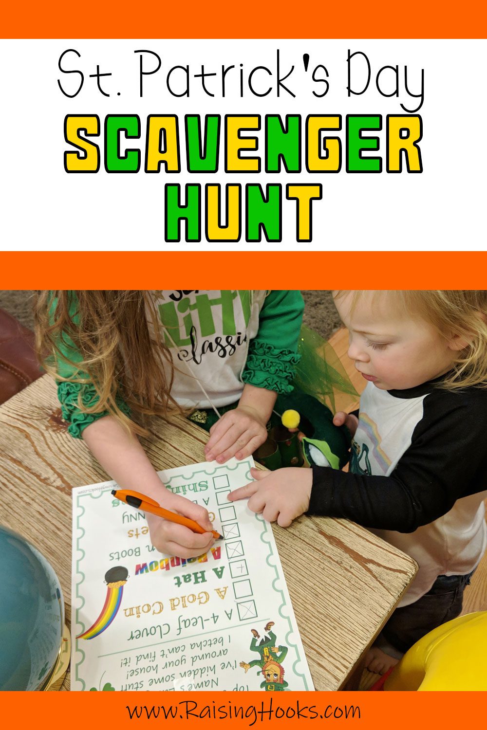 St. Patrick’s Day Scavenger Hunt - Raising Hooks