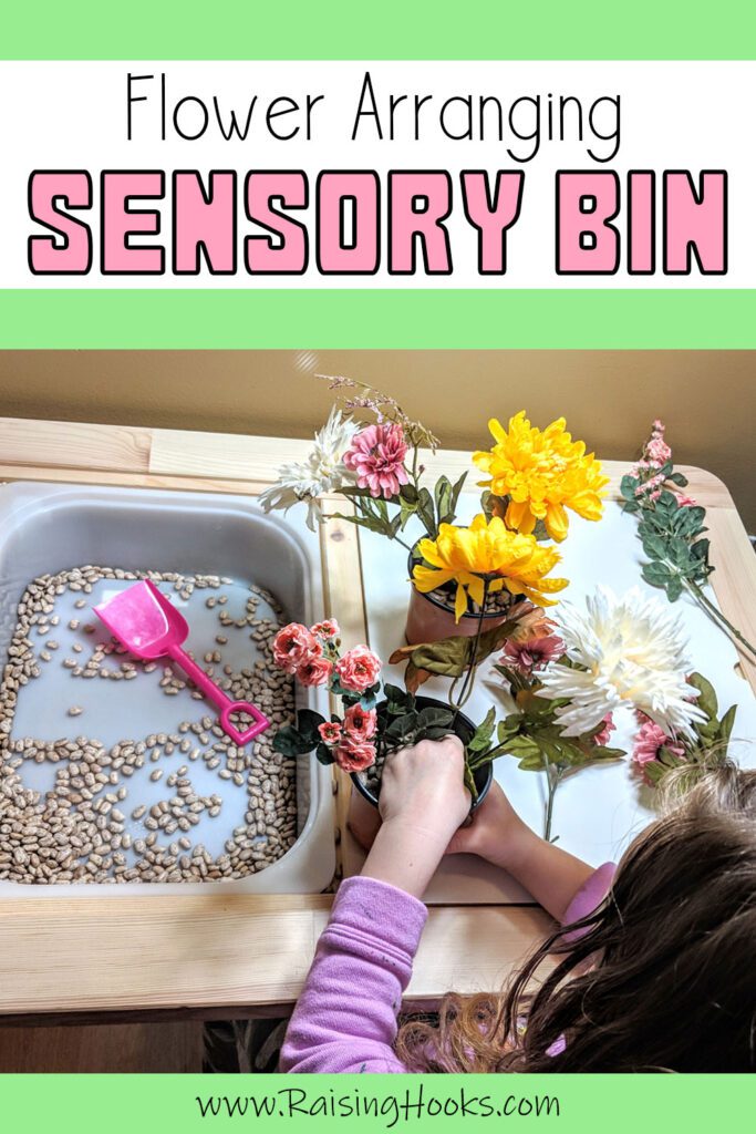Flower Arranging Sensory Bin - Raising Hooks