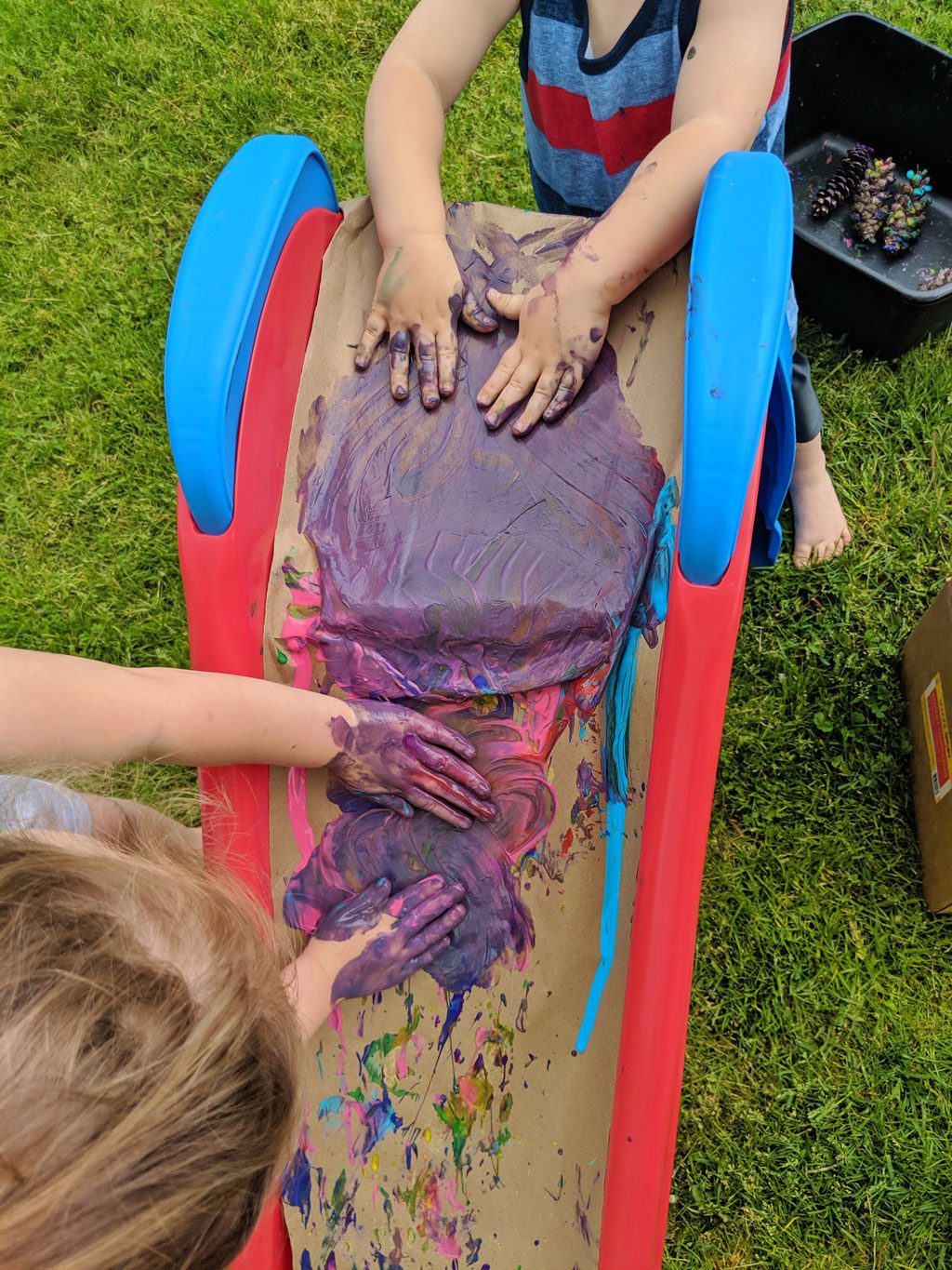 Nature’s Roll & Paint: Crafting Cool Textures Down the Slide - Raising ...