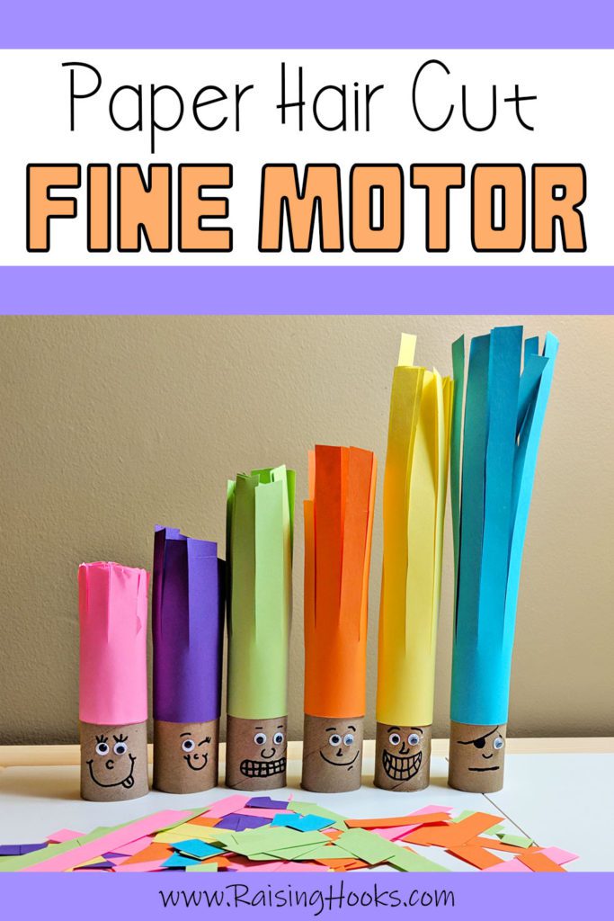 Paper Hair Salon – An Exciting Fine Motor Activity - Raising Hooks