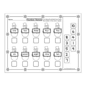 Winter Number Names - Raising Hooks