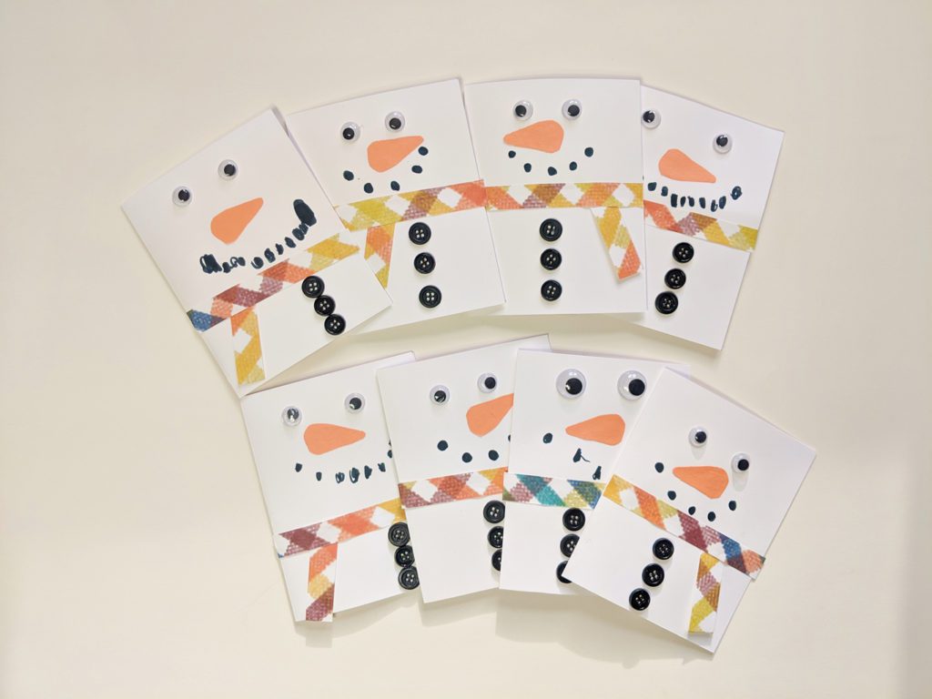 Snowman Cards - Raising Hooks