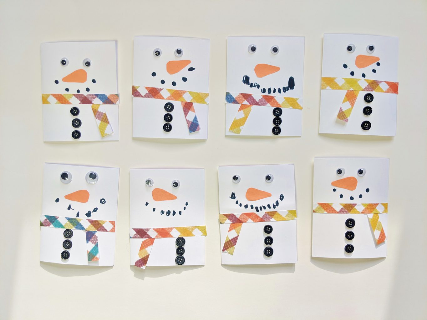 Snowman Cards - Raising Hooks