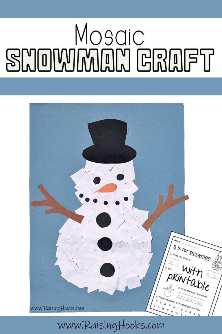 Mosaic Snowman - Raising Hooks