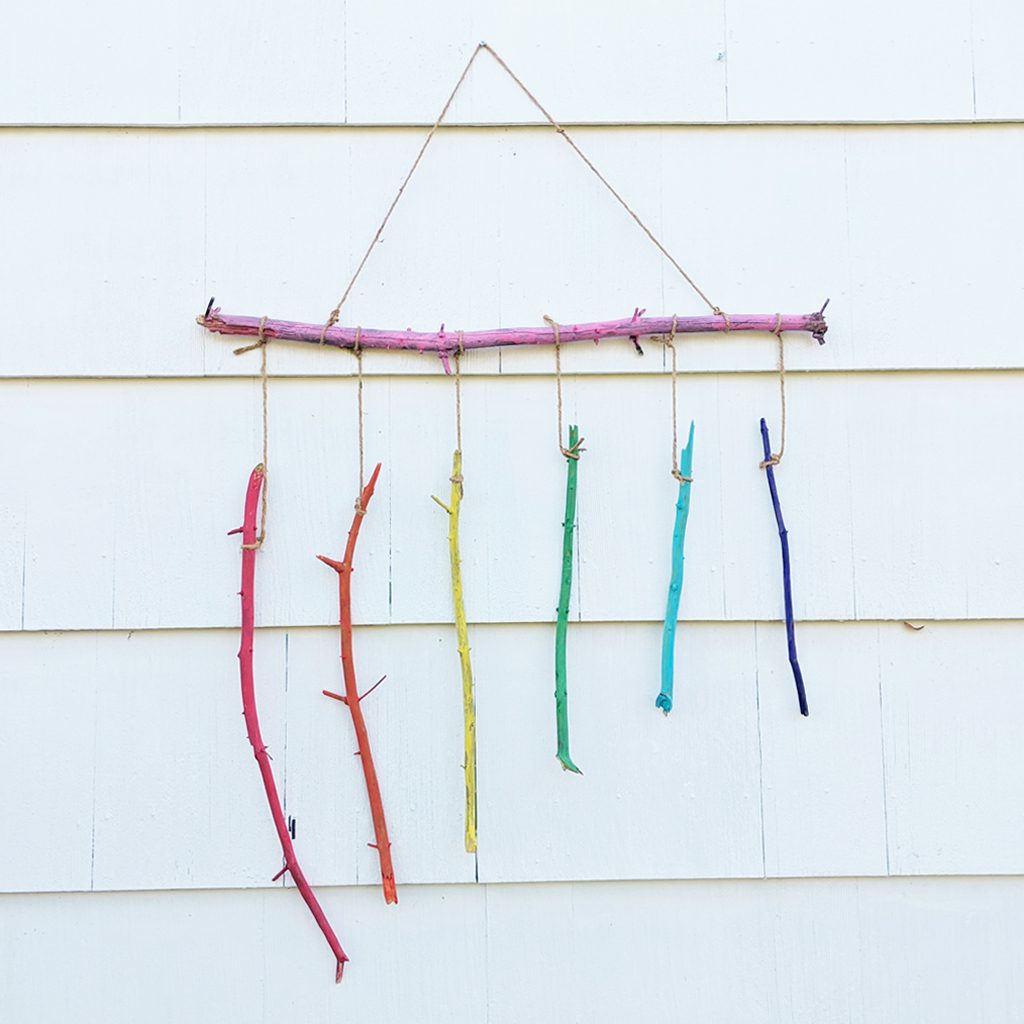 Rainbow Stick Wind Chimes - Raising Hooks