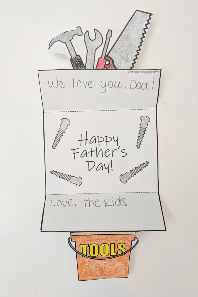 Father’s Day Tool Card - Raising Hooks