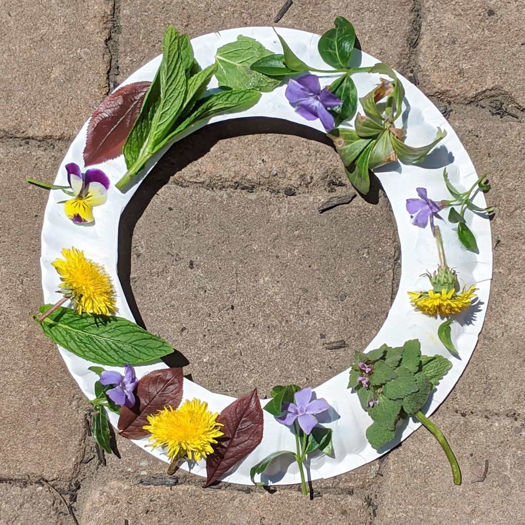 Paper Plate Nature Wreath – Raising Hooks