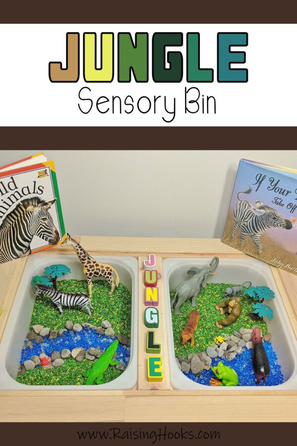 Jungle Sensory Bin - Raising Hooks