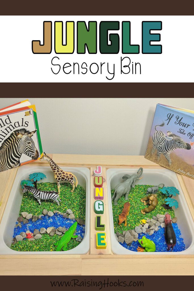 Jungle Sensory Bin - Raising Hooks