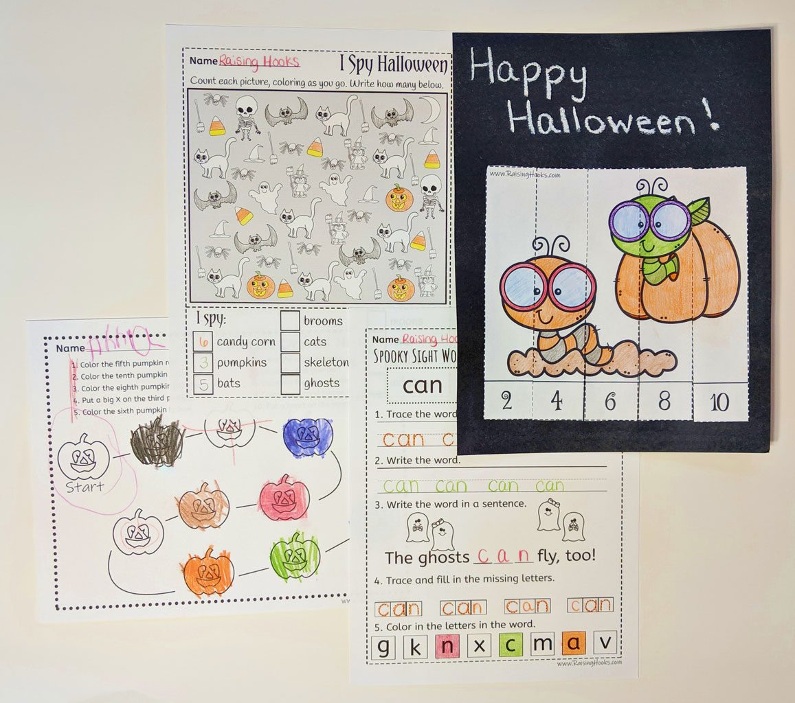 PreK-K Halloween Resource Pack - Raising Hooks