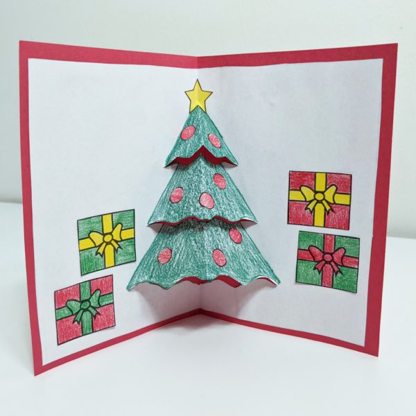 Pop Up Christmas Tree Card - Raising Hooks