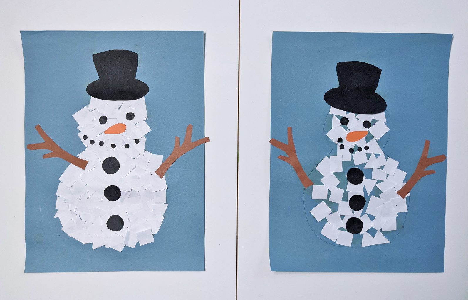 Mosaic Snowman - Raising Hooks