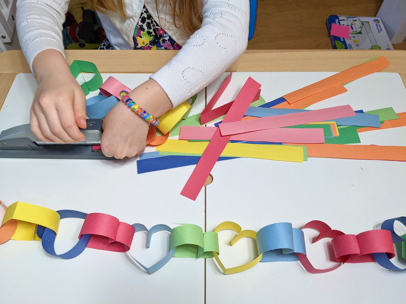 Valentine’s Day Paper Chain - Raising Hooks