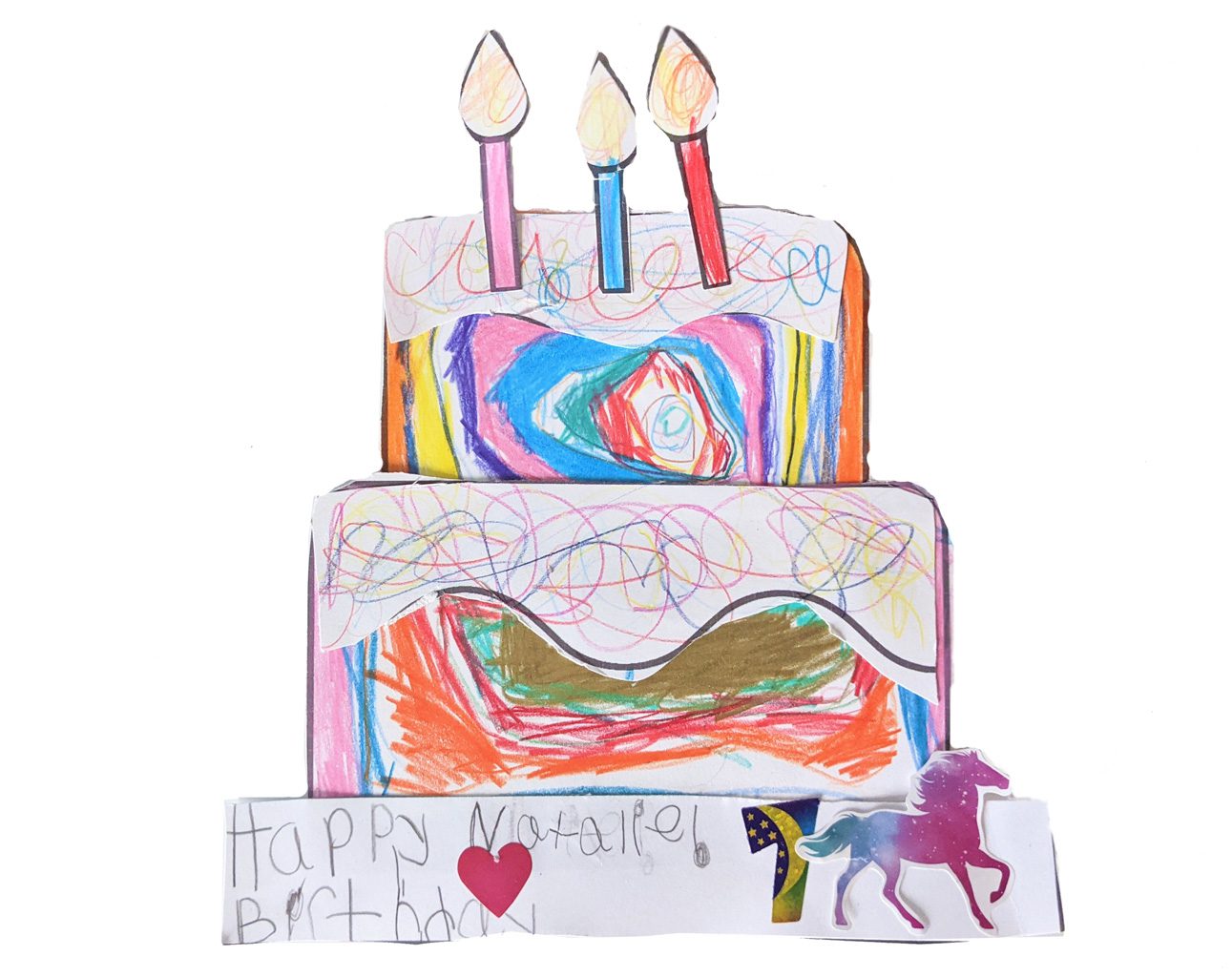 Birthday Cake Card Craft - Raising Hooks