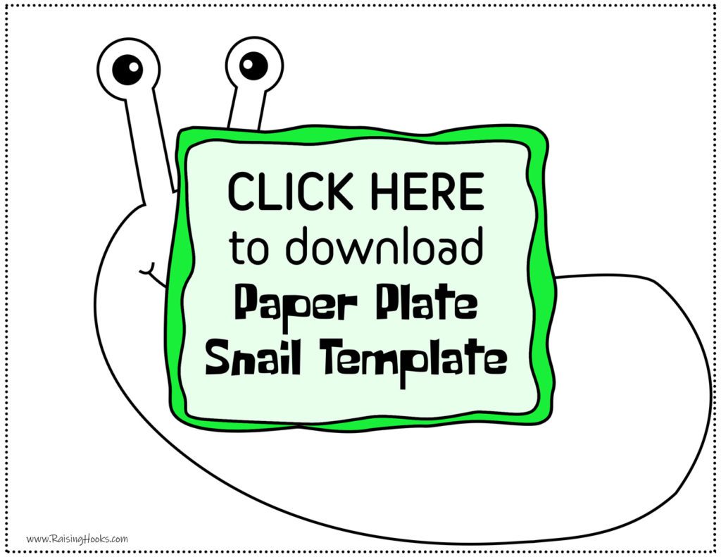 Paper Plate Snail - Raising Hooks