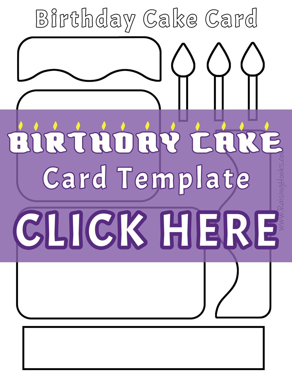 Birthday Cake Card Craft - Raising Hooks