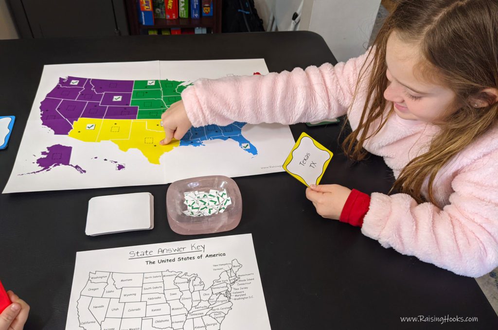 Find The State! A US Geography Game – with capitals! – Raising Hooks