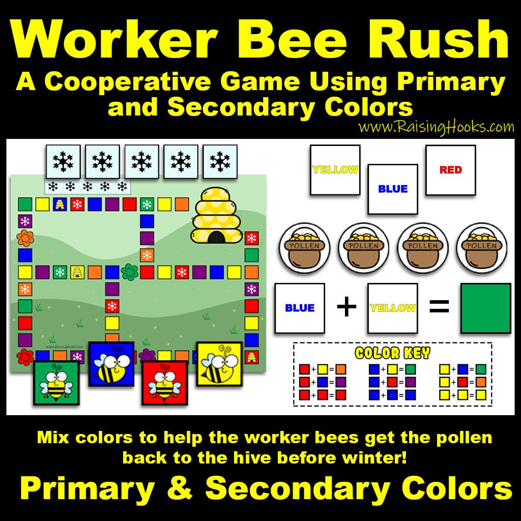 Worker Bee Rush – A Colors Game - Raising Hooks
