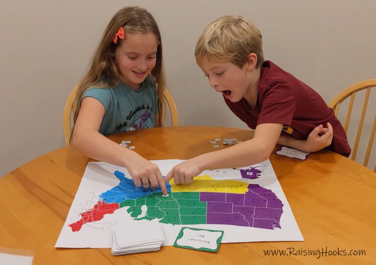Find The State! A US Geography Game – with capitals! - Raising Hooks